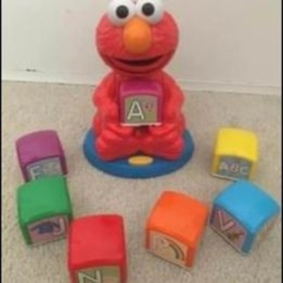Hasbro | Toys | Sesame Street Elmo Find And Learn Alphabet Blocks ...